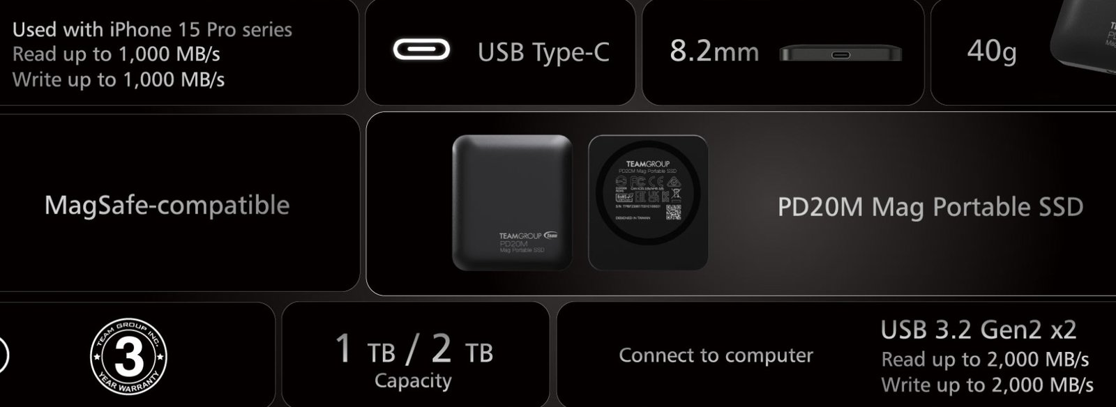 TEAMGROUP Unveils MagSafe Compatible Portable SSD and MicroSD Card ...